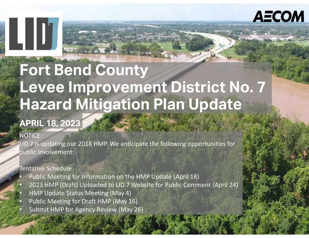 FBCLID 7 - Hazard Mitigation Plan Update / Fort Bend County LID 7